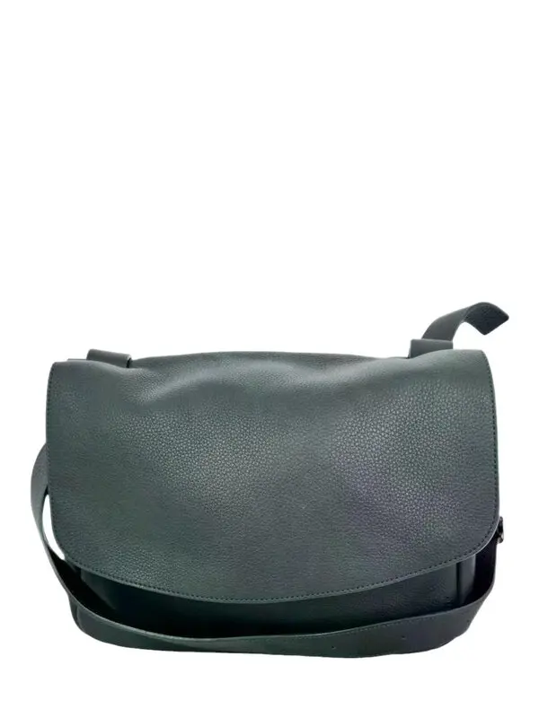 THE ROW Mail Shoulder Leather Bag - Green