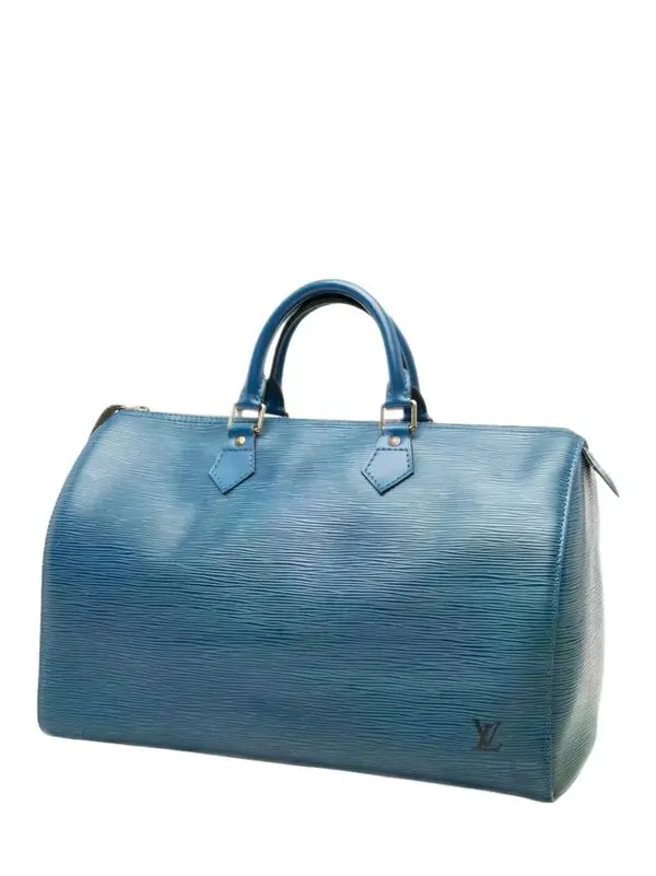 LOUIS VUITTON 1995 Epi Speedy 35 Boston Bag - Blue