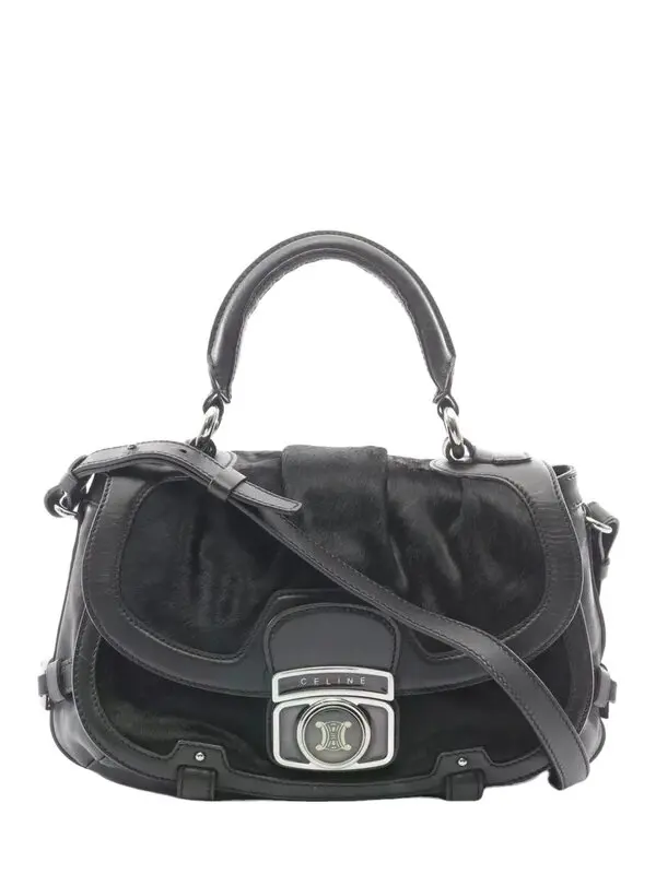 Celine Leather Tote Bag - Black