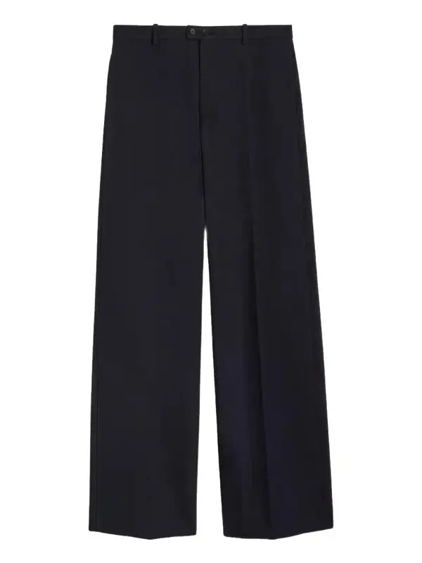 JIL SANDER Technical Crêpe Trousers - Black