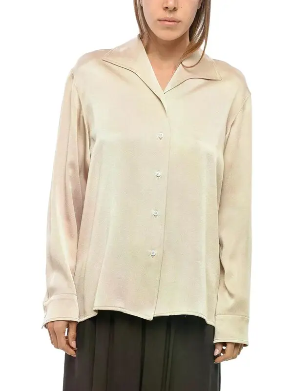 BLAZÉ MILANO Gigi Satin Blouse - Neutrals