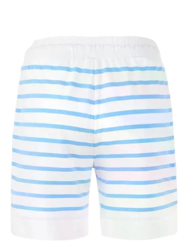 MARCCAIN Striped Drawstring-waist Shorts - White