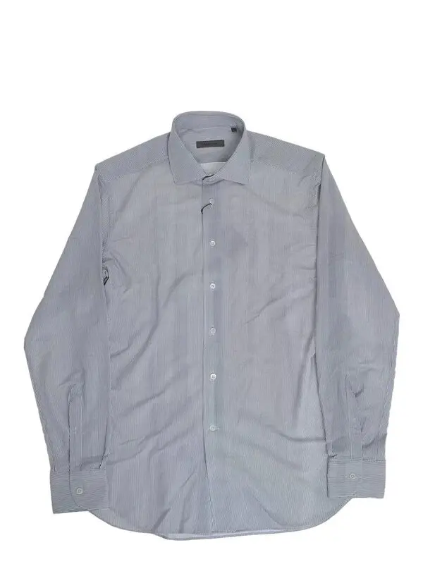 Corneliani Striped Stretch-fabric Shirt - Grey