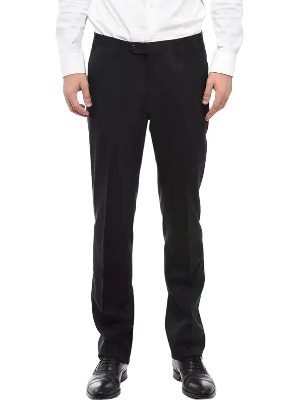 Corneliani Virgin-wool Slim Fit Trousers - Black