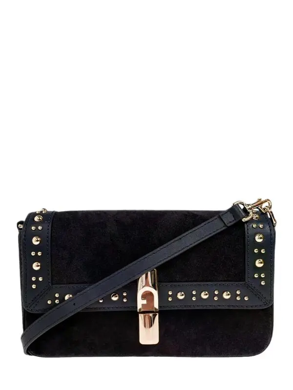 Furla Iride Studded Shoulder Bag - Blue