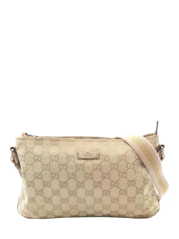 Gucci 2000s Gg Canvas Shoulder Bag - Neutrals