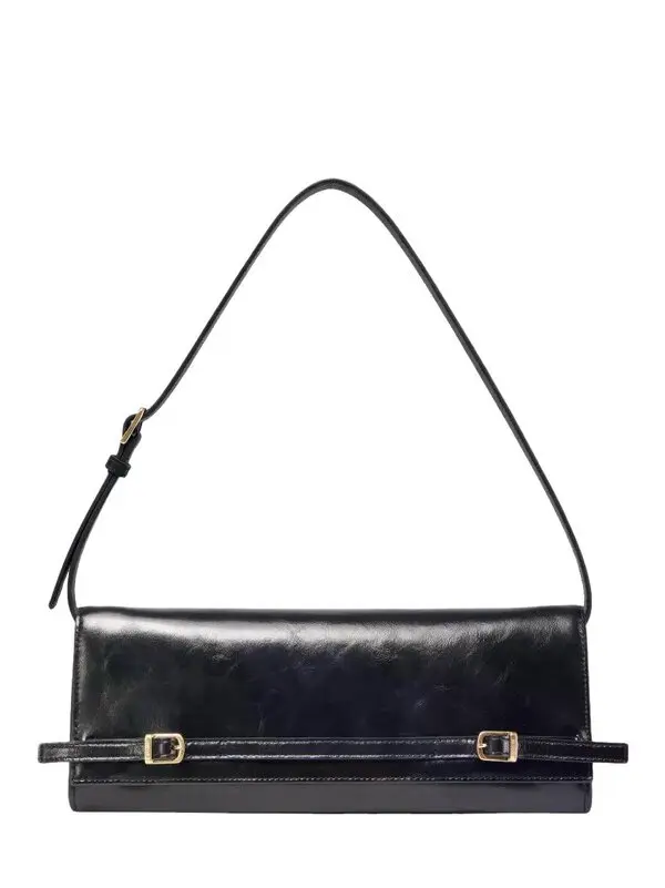 Simkhai River East West Leather Clutch - Black