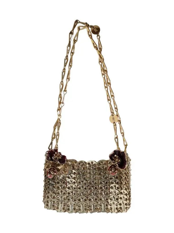 Rabanne 1969 Small Flower Charm Bag - Red