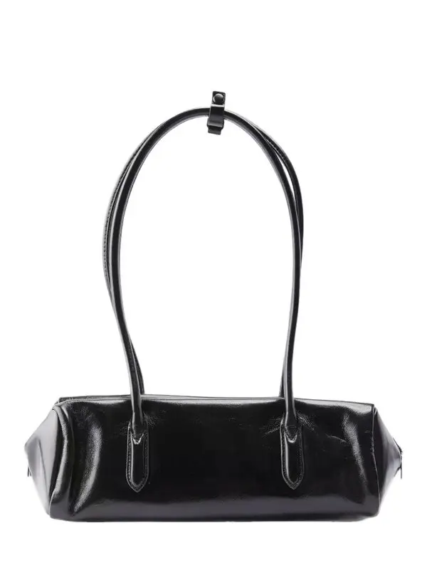 JNBY Minimalist Leather Shoulder Bag - Black