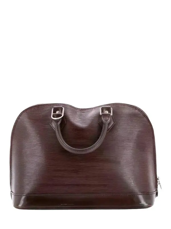 LOUIS VUITTON Epi Leather Alma Pm Satchel - Brown