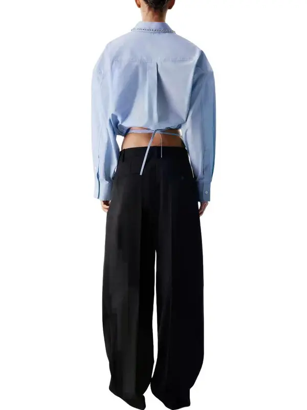 Alexander Wang Tropical Wool Tailored Pants - Black
