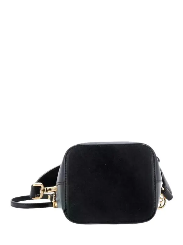 Fendi Mon Tresor Leather Mini Bucket Bag - Black