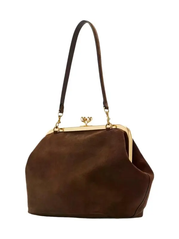COACH Kisslock Frame Bag 27 - Brown