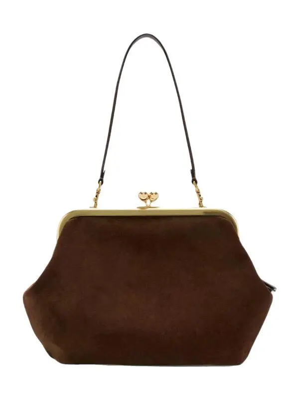 COACH Kisslock Frame Bag 27 - Brown