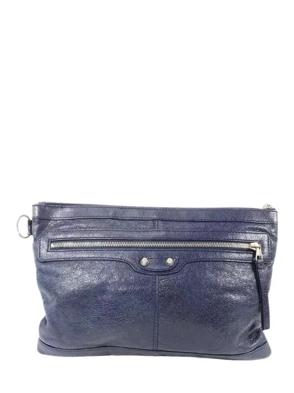 Balenciaga Motocross Classic Clutch Bag - Blue