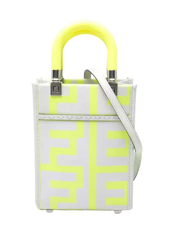 Fendi Leather Sunshine Shopper Tote - Yellow