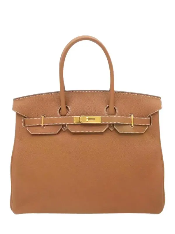 Hermès 35 Birkin Retourne Handbag - Brown