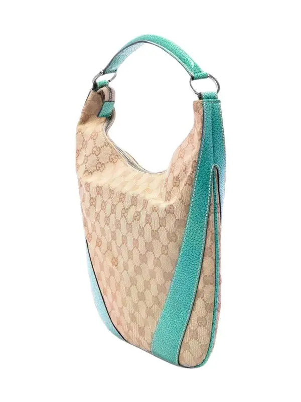 Gucci Gg Canvas Hobo Bag - Blue