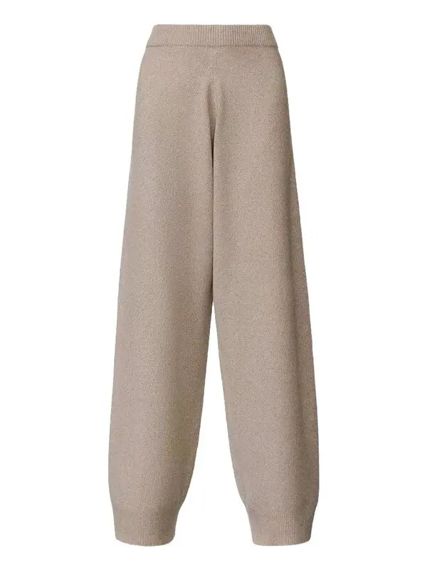 Fabiana Filippi Knitted Wide-leg Trousers - Brown