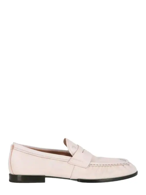TOD'S Logo-embossed Penny Loafers - Neutrals