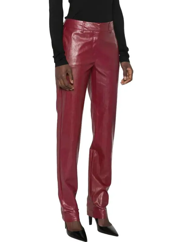 Federica Tosi Belt-loop Pocket Trousers - Red