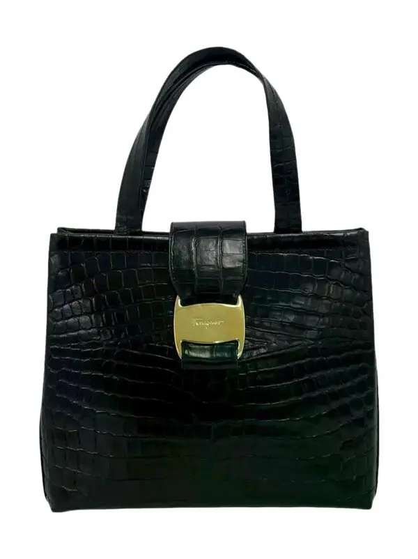 FERRAGAMO Vara Satchel - Black