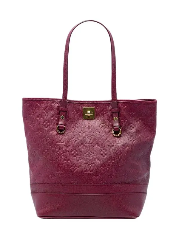 LOUIS VUITTON Monogram Empreinte Citadine Pm Tote Bag - Red