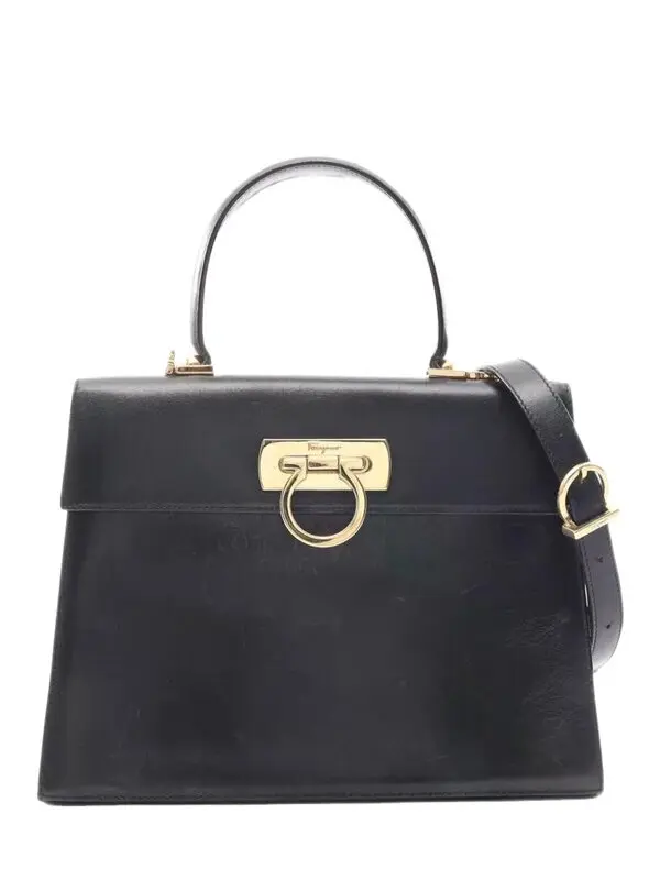 FERRAGAMO Gancini Flip-lock Tote Bag - Blue