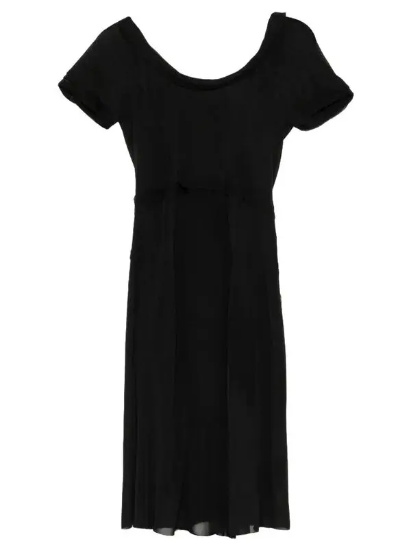 Marc Jacobs Pleated Midi Dress - Black