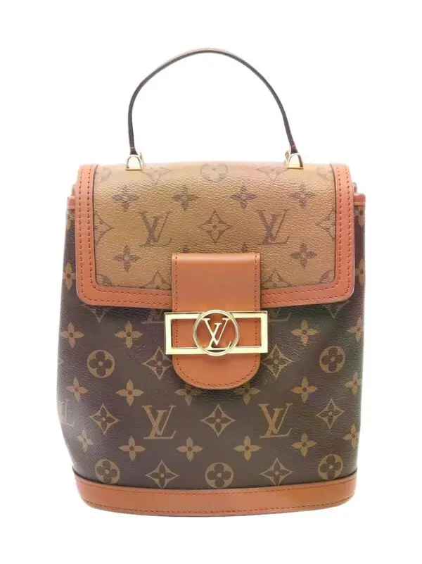 LOUIS VUITTON Dauphine Monogram Canvas Backpack - Brown