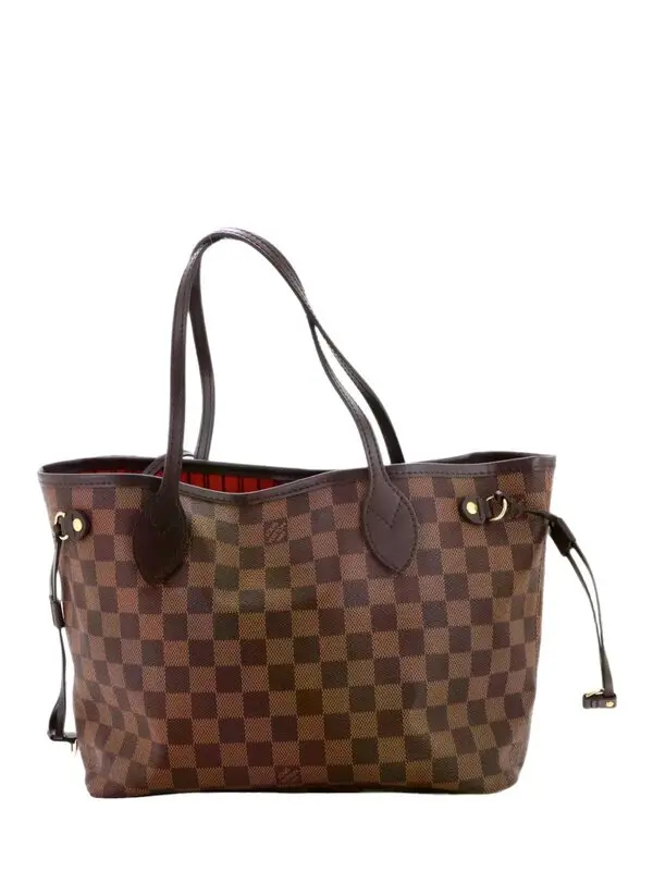 LOUIS VUITTON Neverfull Nm Damier Pm Tote Bag - Brown