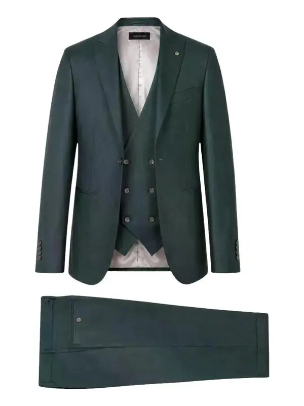 LUIGI BIANCHI MANTOVA Three-piece Tailored Suit - Green