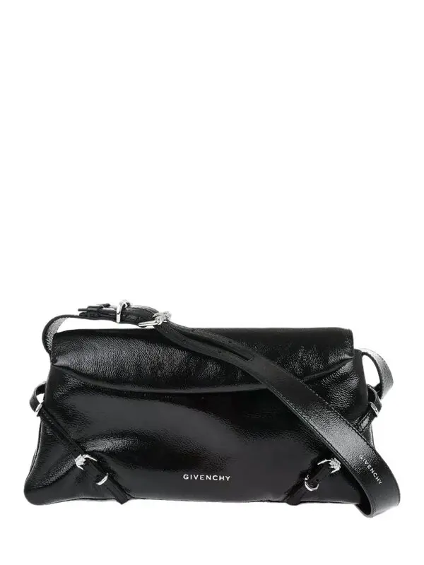 Givenchy Buckle-detail Leather Shoulder Bag - Black