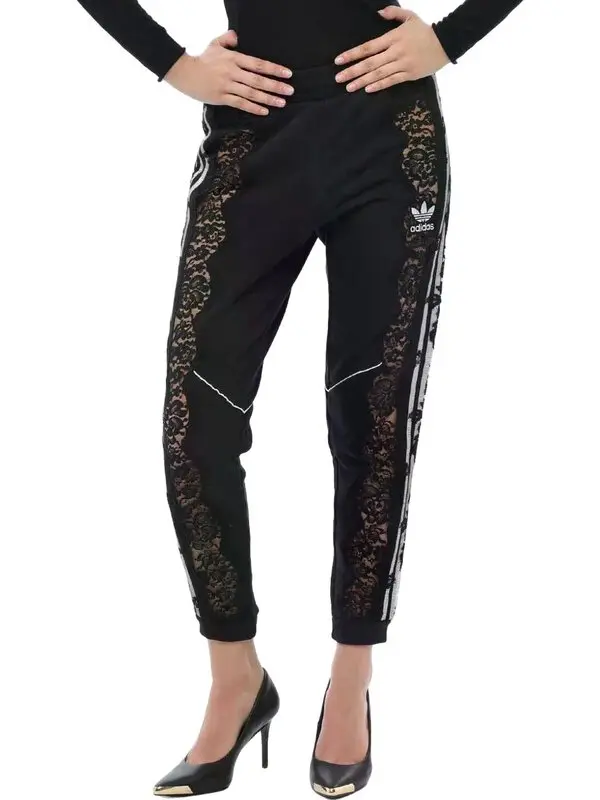 Stella McCartney Lace-trimmed Track Trousers - Black