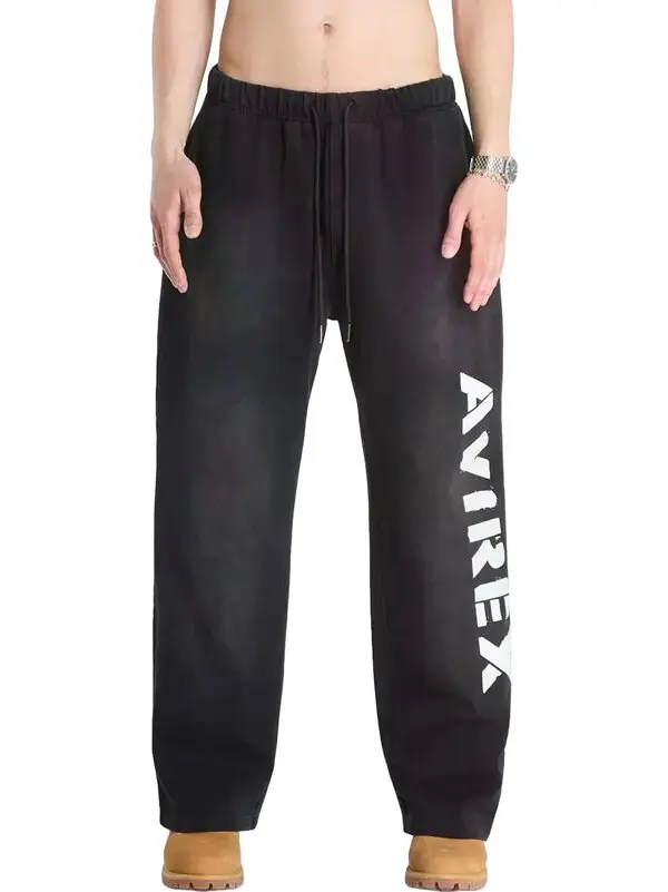 AVIREX Logo-print Track Pants - Black