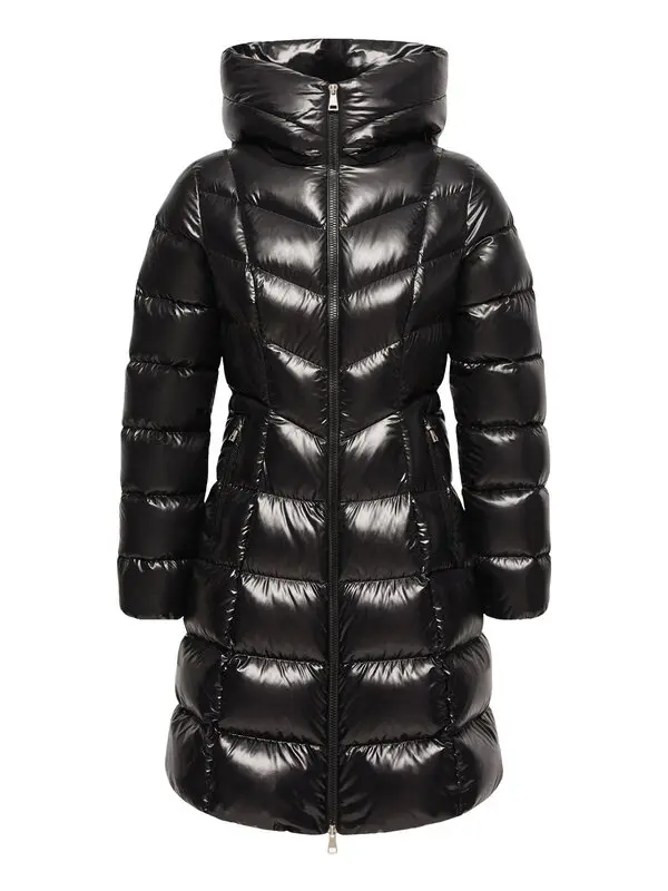 Moncler Marusse Hooded Mid-length Down Jacket - Black