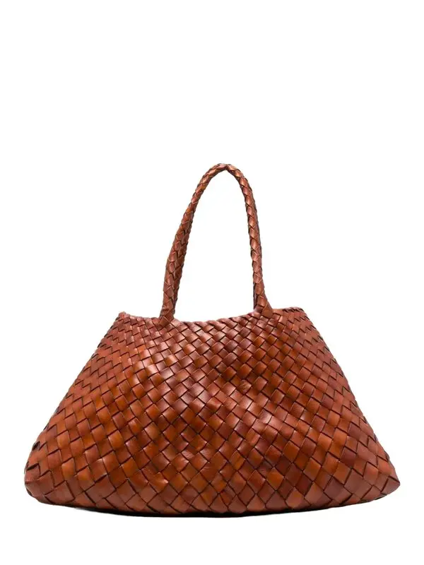 Dragon Diffusion Woven Leather Tote Bag - Marrone