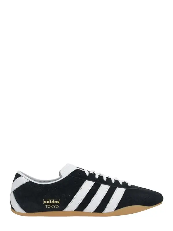 Adidas Lace-up Suede Sneakers With Leather Lining - Nero