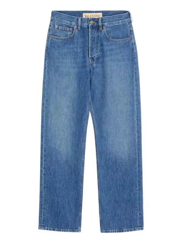 Valentino Garavani Denim Trousers, Regular Fit, Five-pocket Style - Blu
