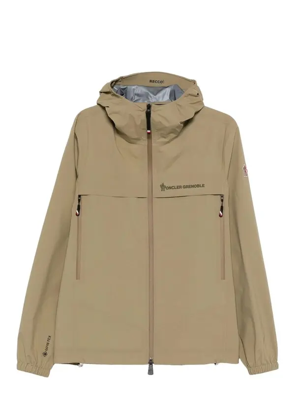 Moncler Hooded Jacket With Water-repellent Zips And Recco® Reflector - Verde
