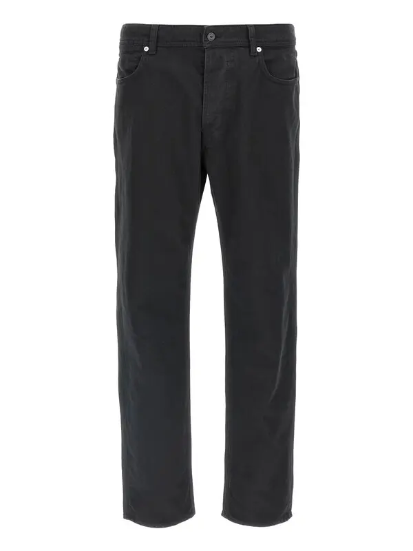 Stone Island Research Jeans With Star Embroidery - Nero