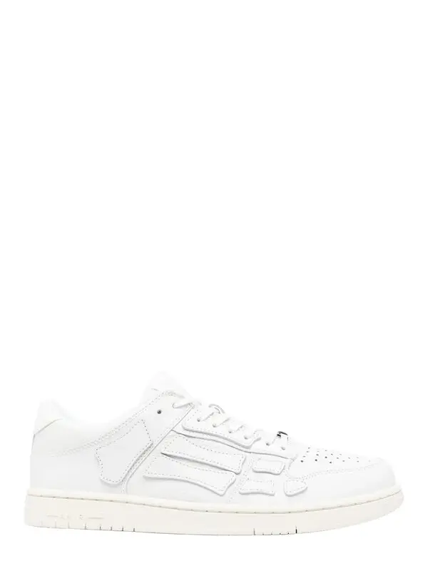 Amiri Sewn Skeleton Leather Applique Sneakers - Bianco