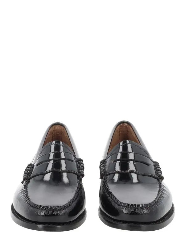 G.H. BASS & CO. Patent Leather Slip-on Loafers - Black