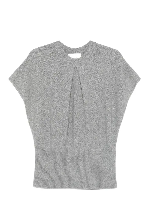 LISA YANG Cashmere-silk Crewneck Sweater With Ribbed Hems - Grigio