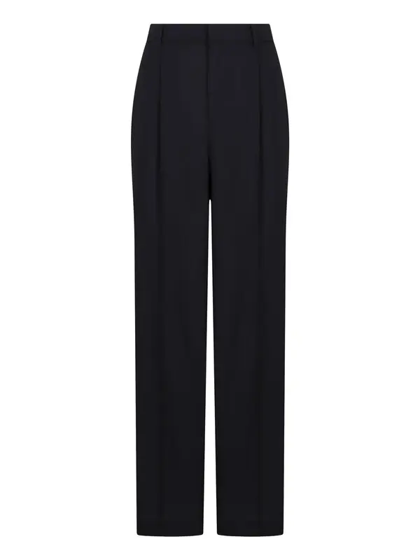 PT TORINO Soft Virgin Wool Tailored Pants - Blu