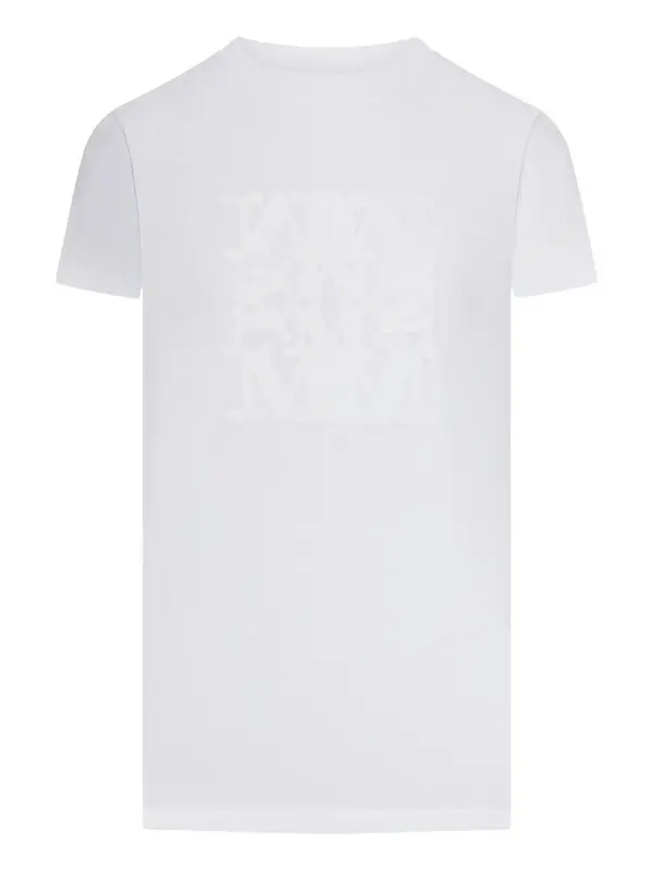 Max Mara Rib-knit Crew Neck Cotton T-shirt - Bianco