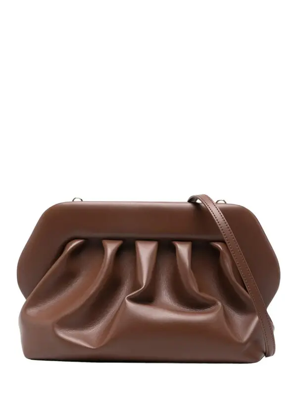 THEMOIRE 20 Cm Leather Shoulder Bag - Marrone