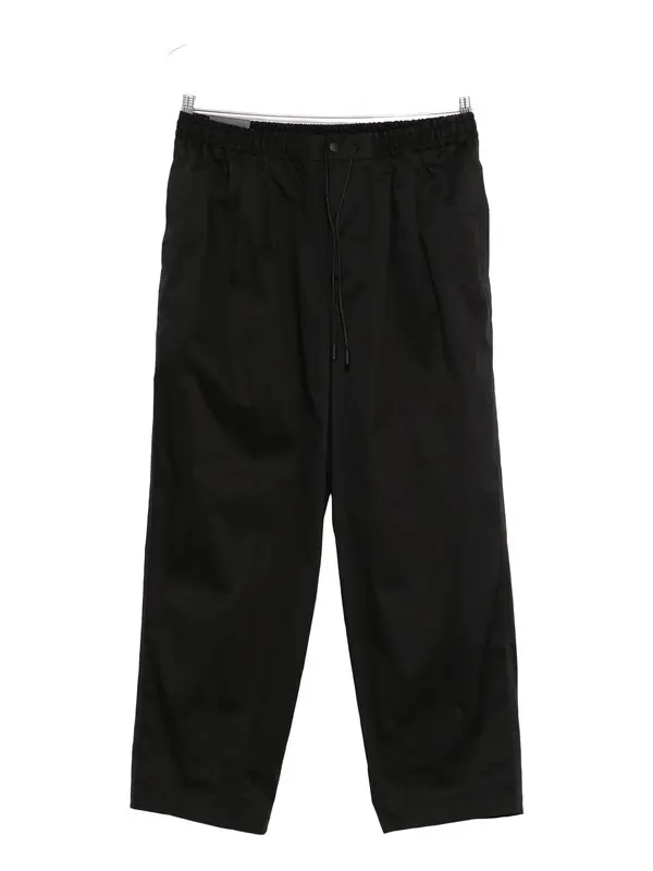 PT TORINO Cotton And Nylon Drawstring Waist Trousers With Pockets - Nero