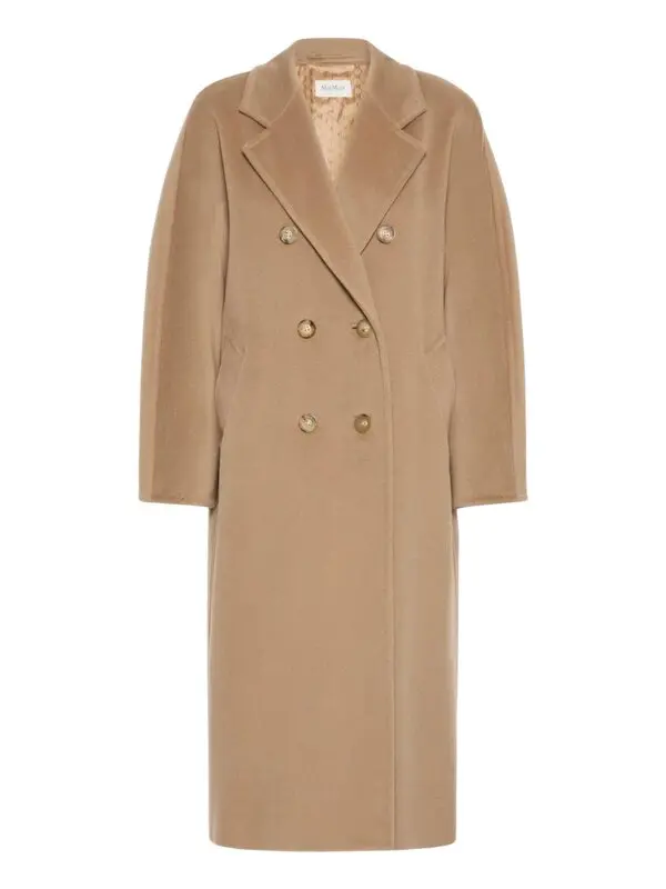 Max Mara Oversized Wool & Cashmere Beaver Wrap Coat - Beige