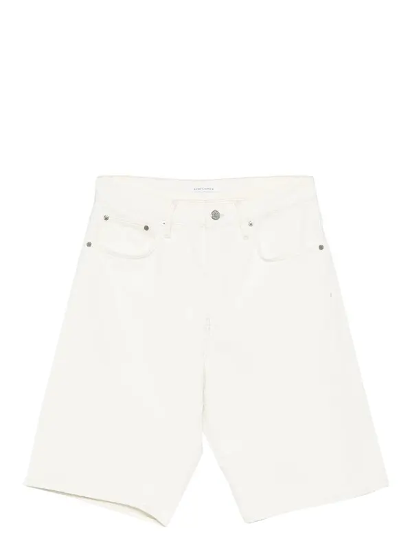 SUNFLOWER Organic Cotton Bermuda Shorts With 5 Pockets - Bianco